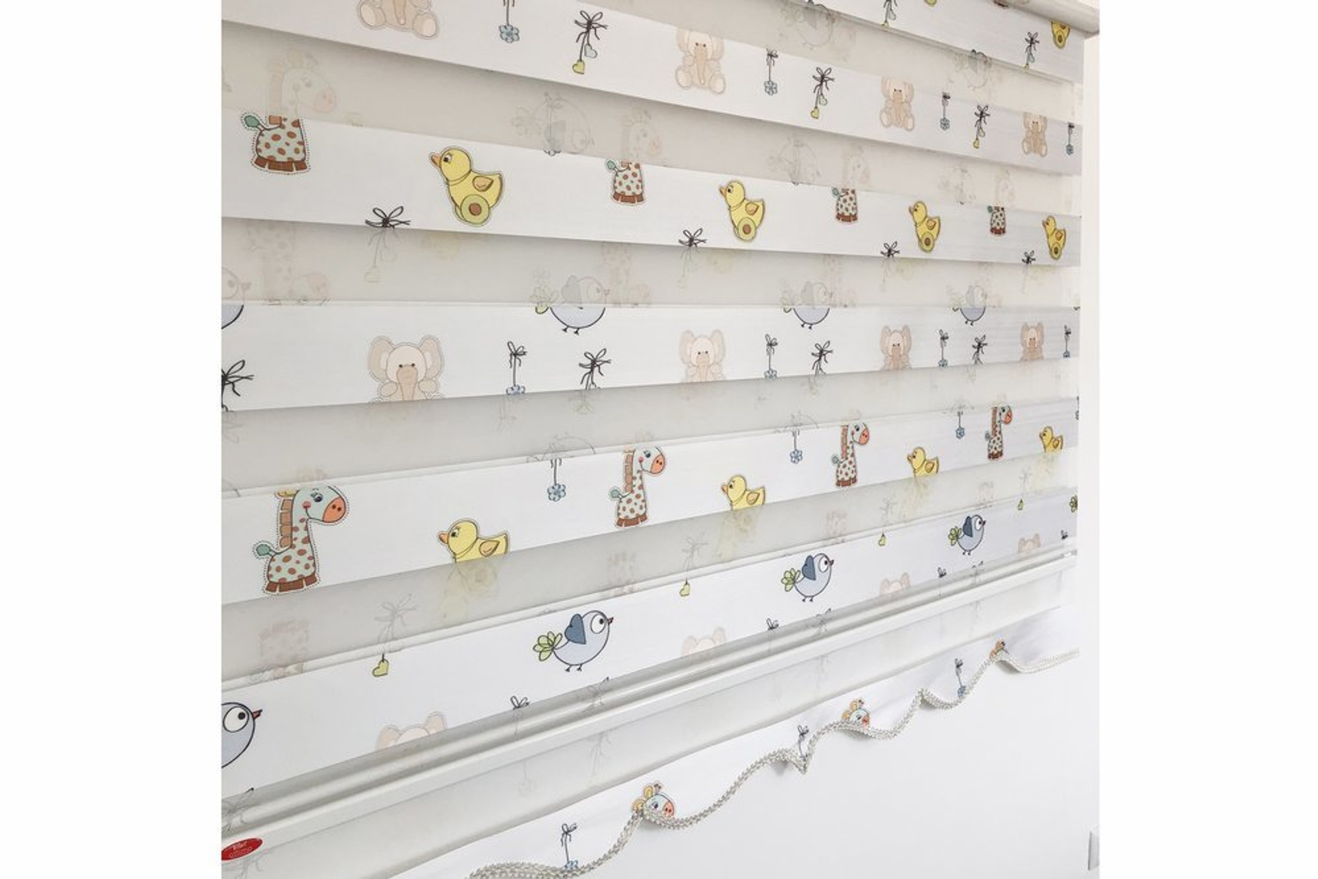 NAZA ZEBRA STOR PERDE ÇOCUK VE BEBEK ODASI PERDESİ ANİMALS ETEK DİLİMLİ ...