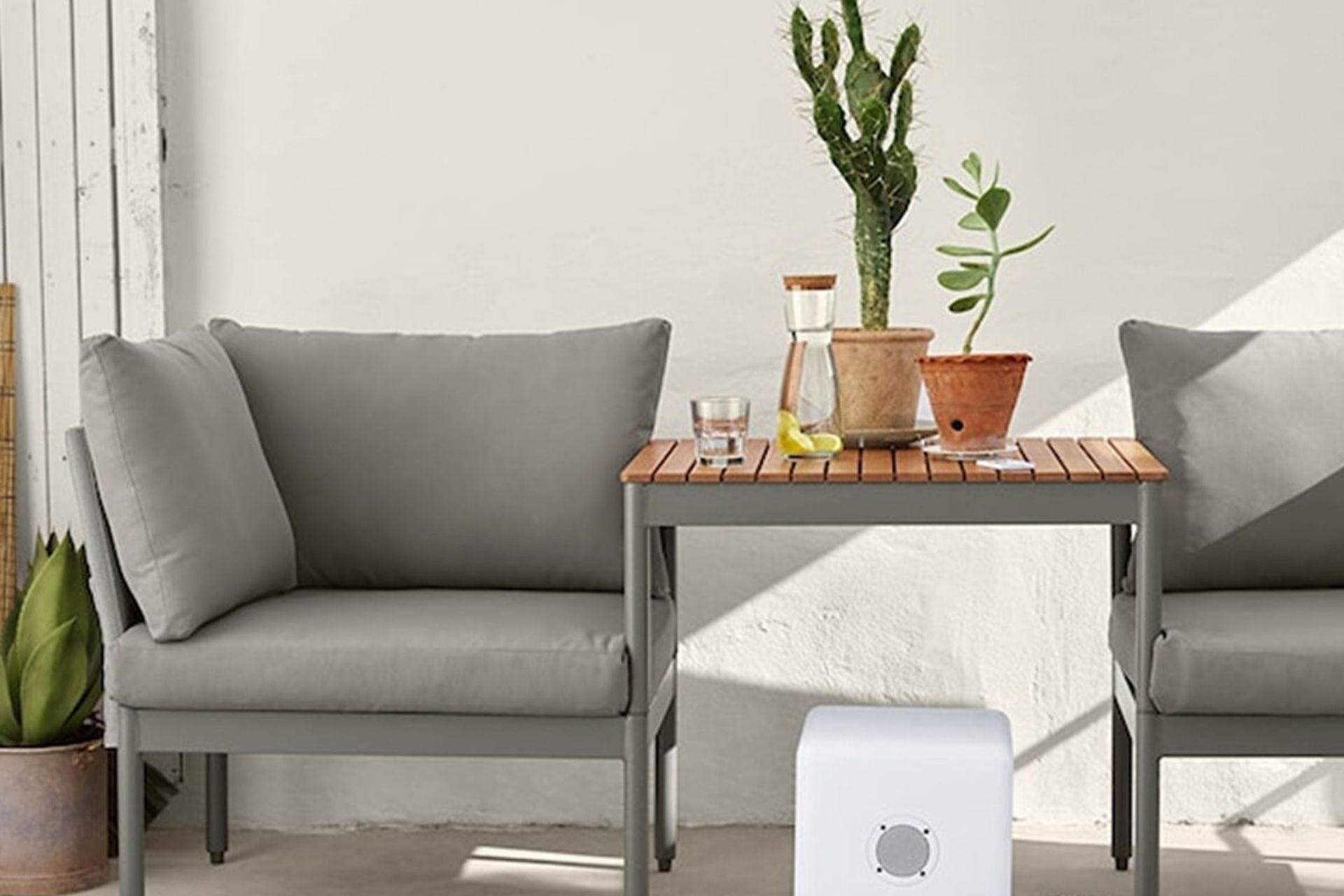 LİMNİ MULTİLOUNGE METAL BAHÇE BALKON SOFA SEDİR, GRİ