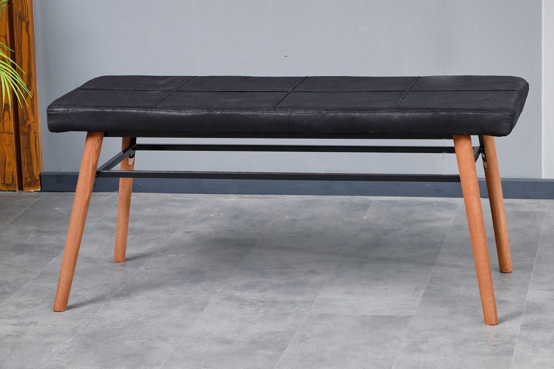 LAJMİX SİYAH MERMER AÇILIR MUTFAK MASA TAKIMI, 4 SANDALYE+PUF, SİYAH ...