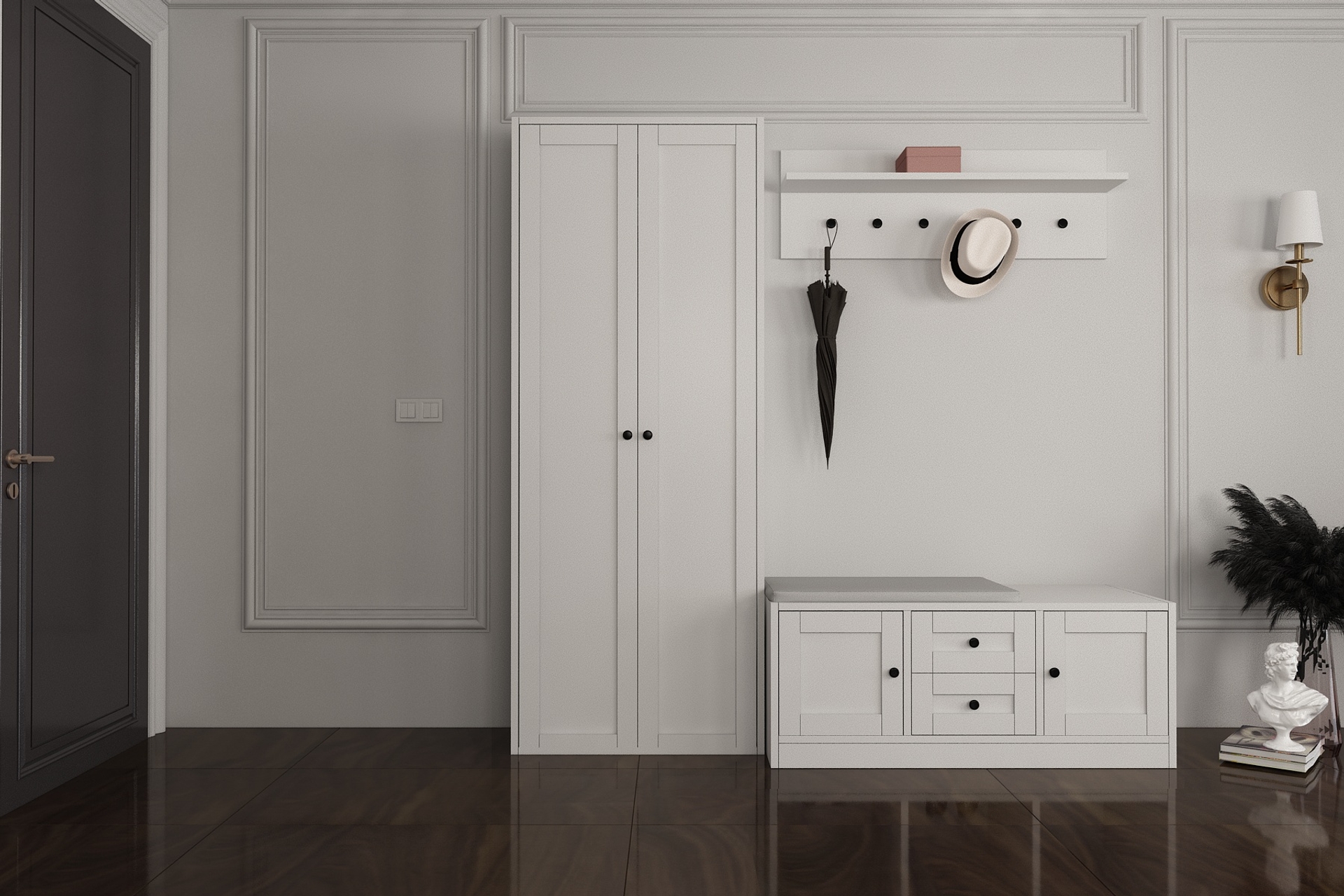 LEONARDO PORTMANTO VESTİYER 316, DOLAPLI, PUFLU, BEYAZ, 163 CM FİYATI ...