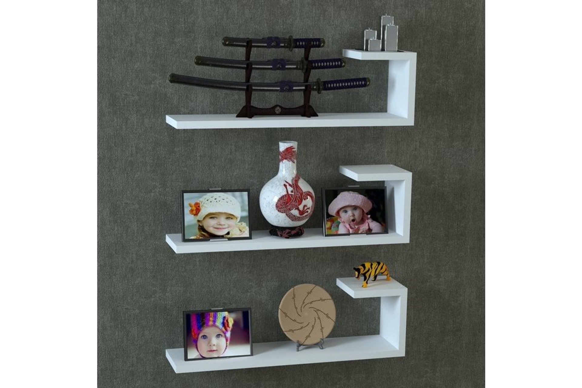 EMİLY DUVAR RAFI, BEYAZ