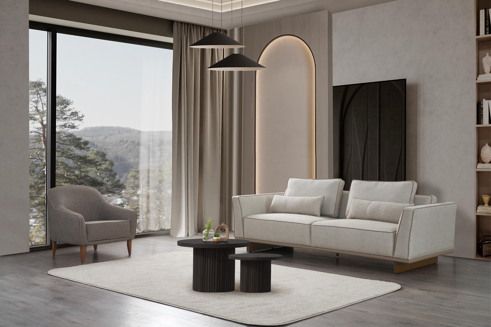 MİNA KOLTUK TAKIMI, BEJ FİYATI - Vivense