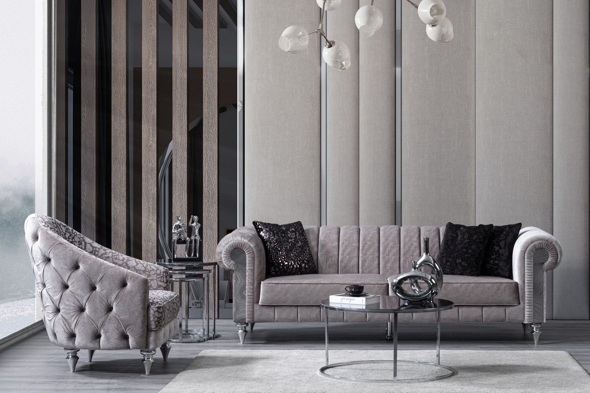 ALİZEN ÜÇLÜ KANEPE, GRİ FİYATI - Vivense