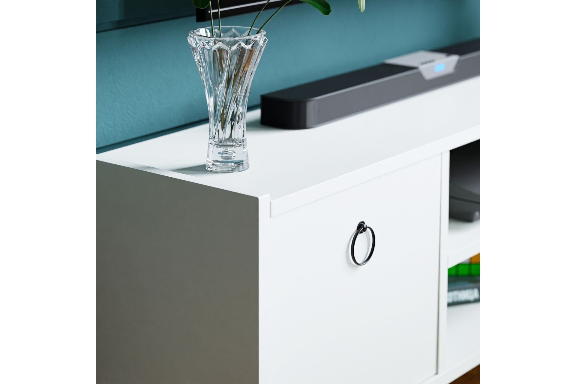 İNTERGO KAPAKLI RAFLI TELEVİZYON SEHPASI, BEYAZ FİYATI - Vivense