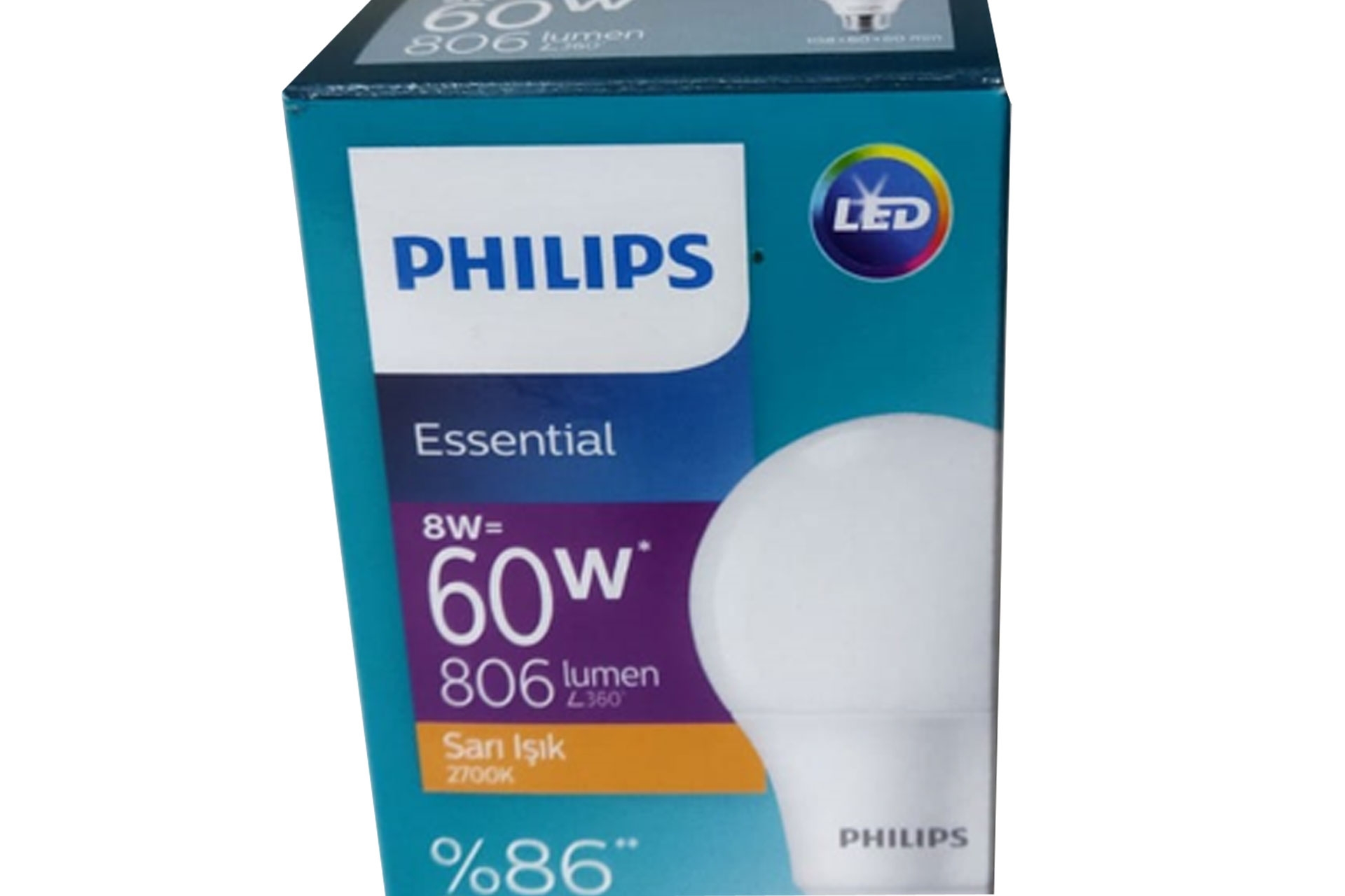 PHİLİPS 8W -60W ESSENTİAL LED AMPUL, SARI IŞIK FİYATI - Vivense