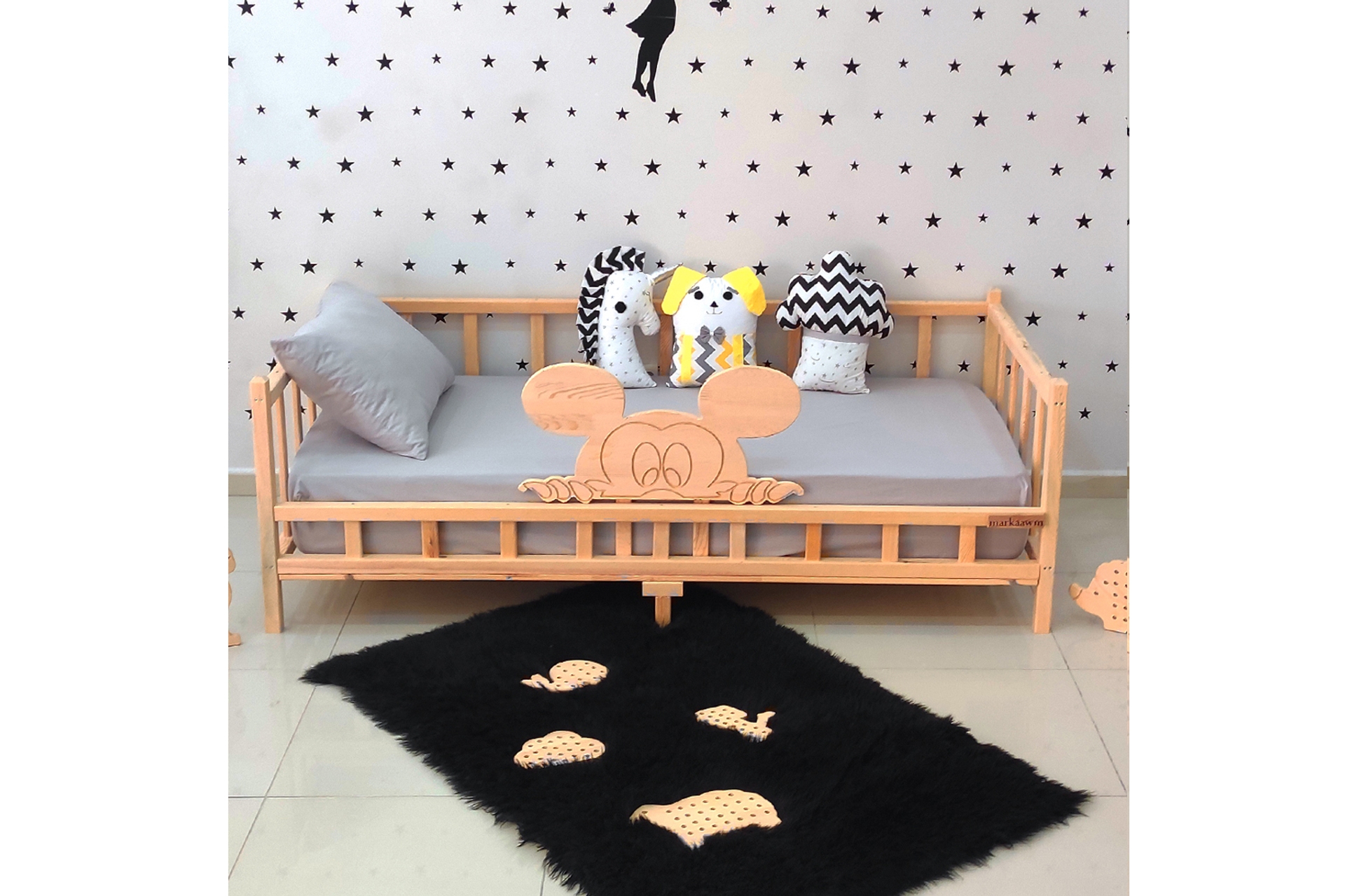 MARKAAWM MİCKEY MONTESSORİ MONTESSORİ KARYOLA, 90X190 FİYATI - Vivense