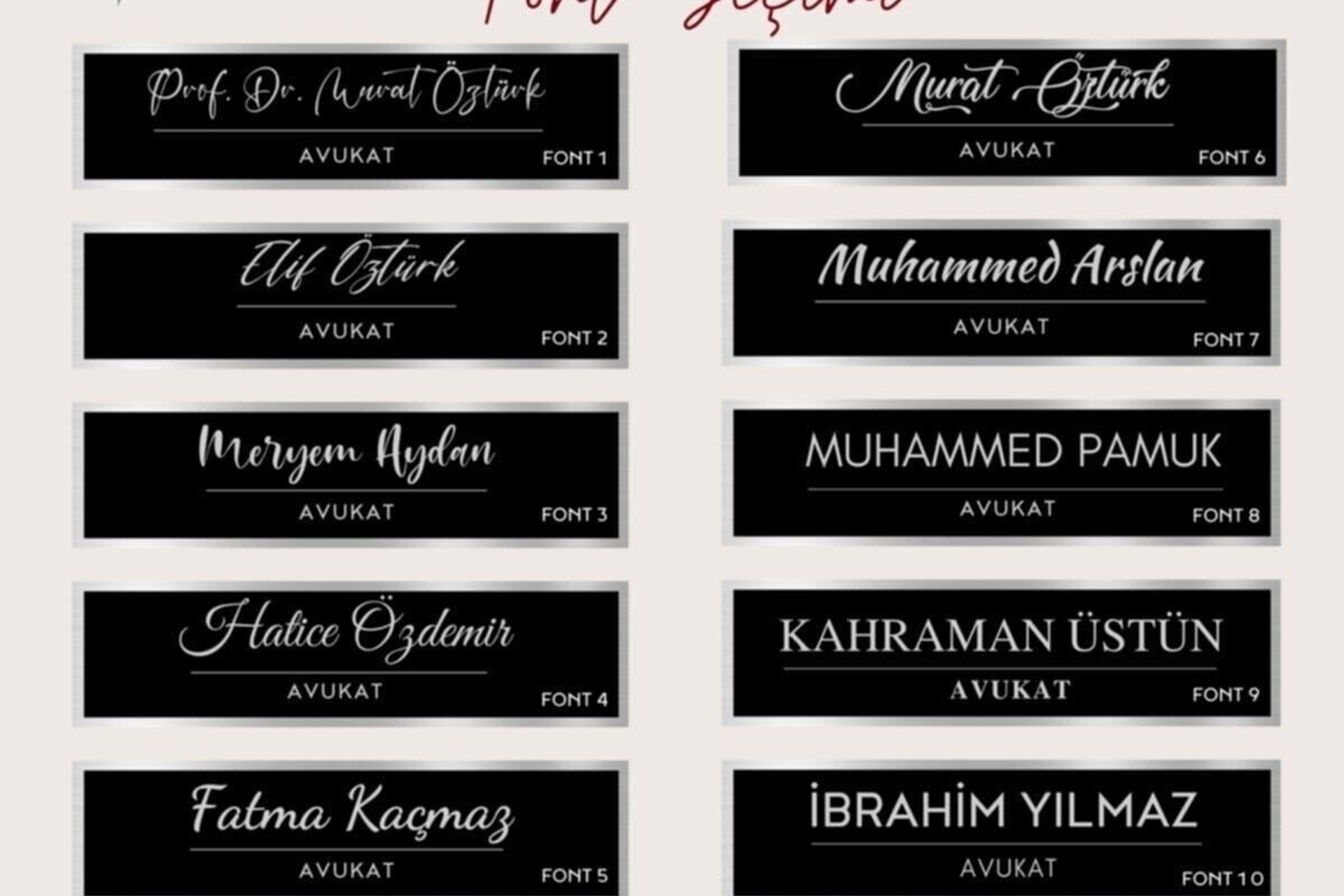 OFİS MASASI İSİMLİK, ÇİZGİ FİYATI - Vivense