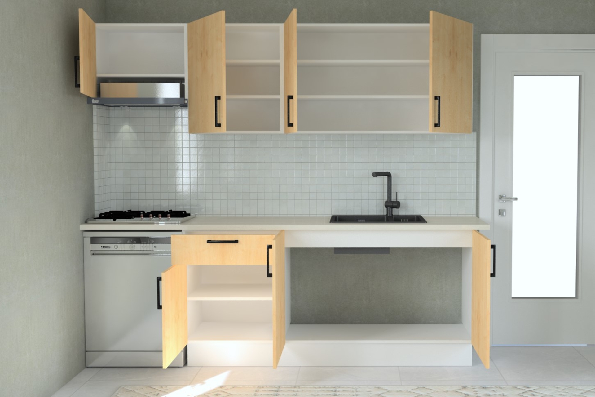 ANM KÖKSAL HAZIR MUTFAK DOLABI, 240 CM FİYATI - Vivense