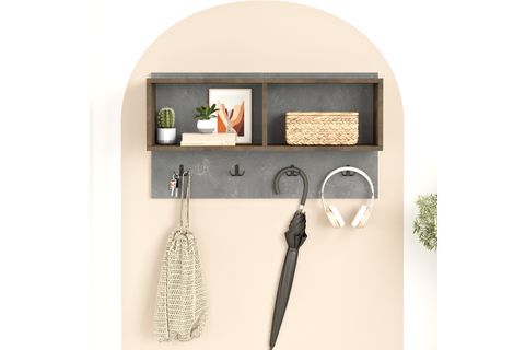 YURUDESİGN BRİAN DUVAR ASKISI, BETON GRİ