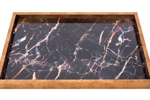 ARTE CASERO CAM BASKI MARBLE TEPSİ 32X46 CM