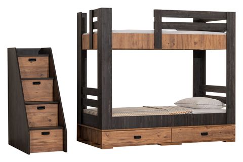 PALLET ÇEKMECELİ MERDİVENLİ RANZA, 90X190 FİYATI - Vivense