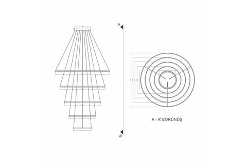 PENTHOUSE SARKIT LED AVİZE
