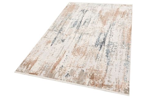 PERU BAMBU HALI BEJ VİZON MAVİ 160X230