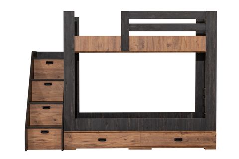 PALLET ÇEKMECELİ MERDİVENLİ RANZA, 90X190
