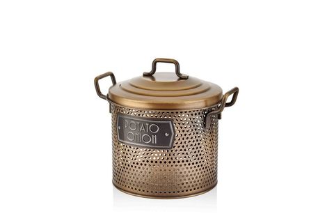 PATATES SOĞAN SAKLAMA KABI, GOLD KAPLAMA, 30X30 FİYATI - Vivense