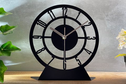 METAL DEKORATİF MASA ÜSTÜ SAATİ, 23X23 FİYATI - Vivense