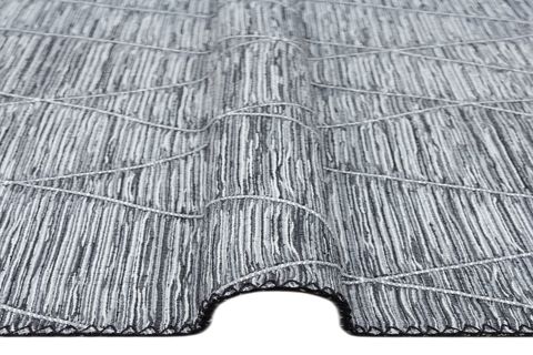 ARYA CRAFT ARC DOKUMA KİLİM 02, GREY, 80X150