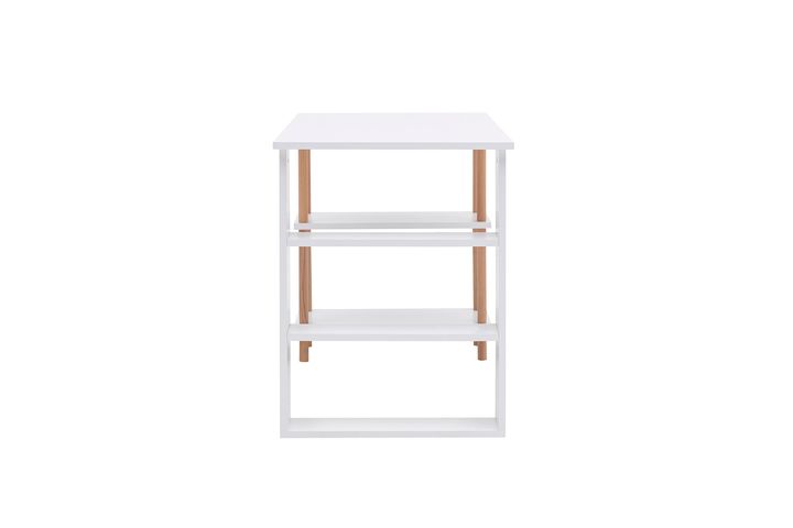 Intergo Bureau met 4 Rekken, Wit | Vivense Nederland