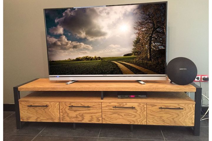 Manhattan TV Unit, 200 cm, Oak | Vivense London
