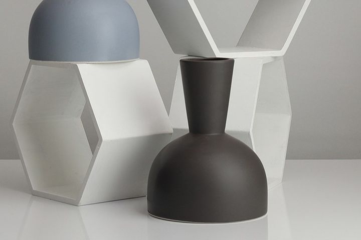 Laura Scandinavische Vaas, Antraciet | Vivense Nederland