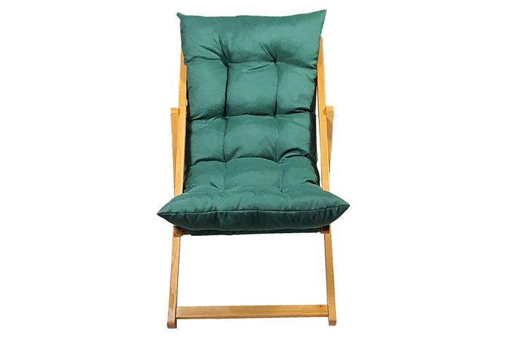 Kolyn Folding Lounge Outdoor Chair, Green | Vivense London