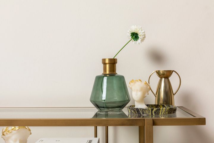 Calm TV Unit, 150 cm, Gold | Vivense London