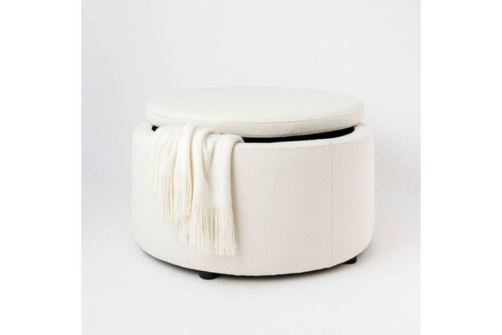 Lisa Teddy Mega Poef, Wit | Vivense Nederland