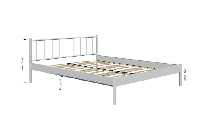 Falez-S Metalen Bedframe, 120x200 cm, Wit | Vivense Nederland