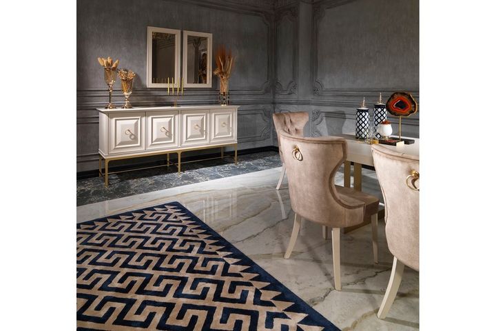 Nepal Dining Room Set, Cream | Vivense London