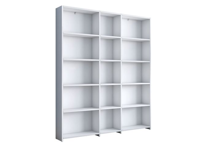 Rani Wide Bookcase, White | Vivense London