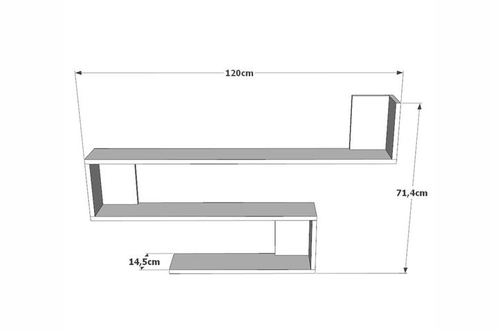 Isla Wall Shelf, Pine | Vivense London