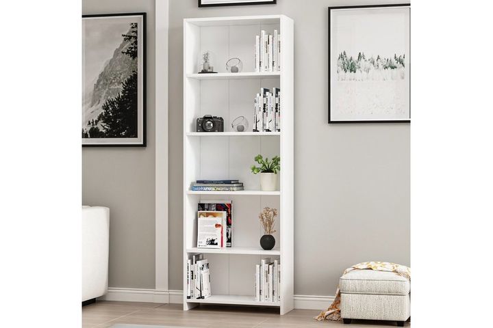 Simple Bookcase, White | Vivense London