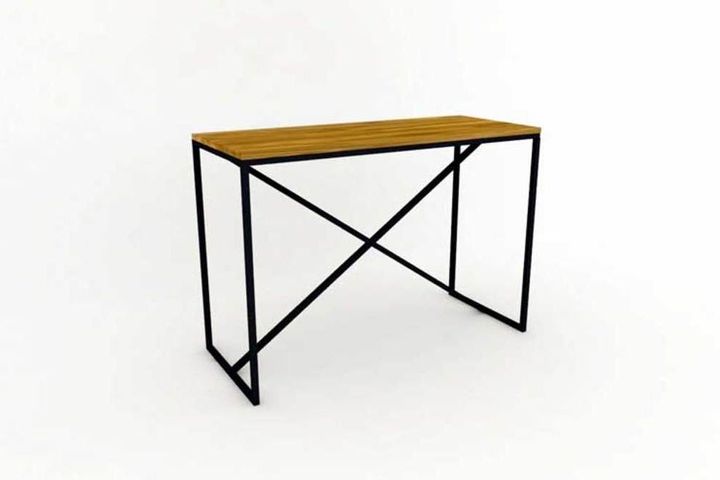 Keop Console Table, Walnut & Black | Vivense London