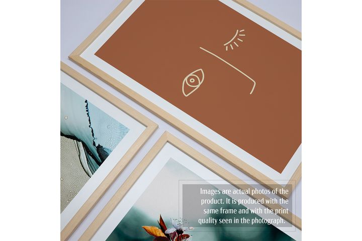 Minimalistisch Patroon & Lente Afbeeldingset met Kader, 3-delig ...