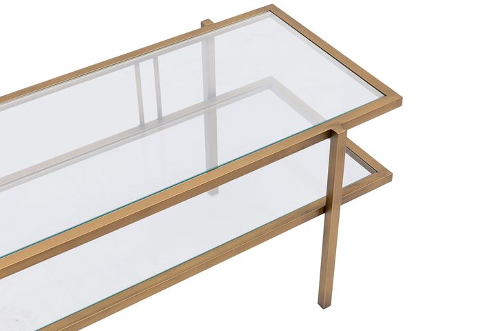 Calm TV Unit, Gold | Vivense London