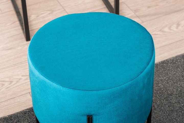 Flow Poef, Blauw | Vivense Nederland