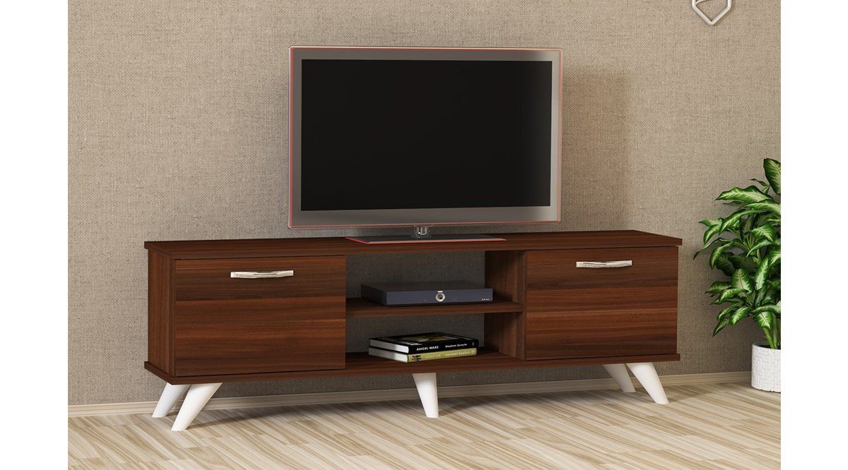 Lima TV Unit, 140 cm, Walnut | Vivense London