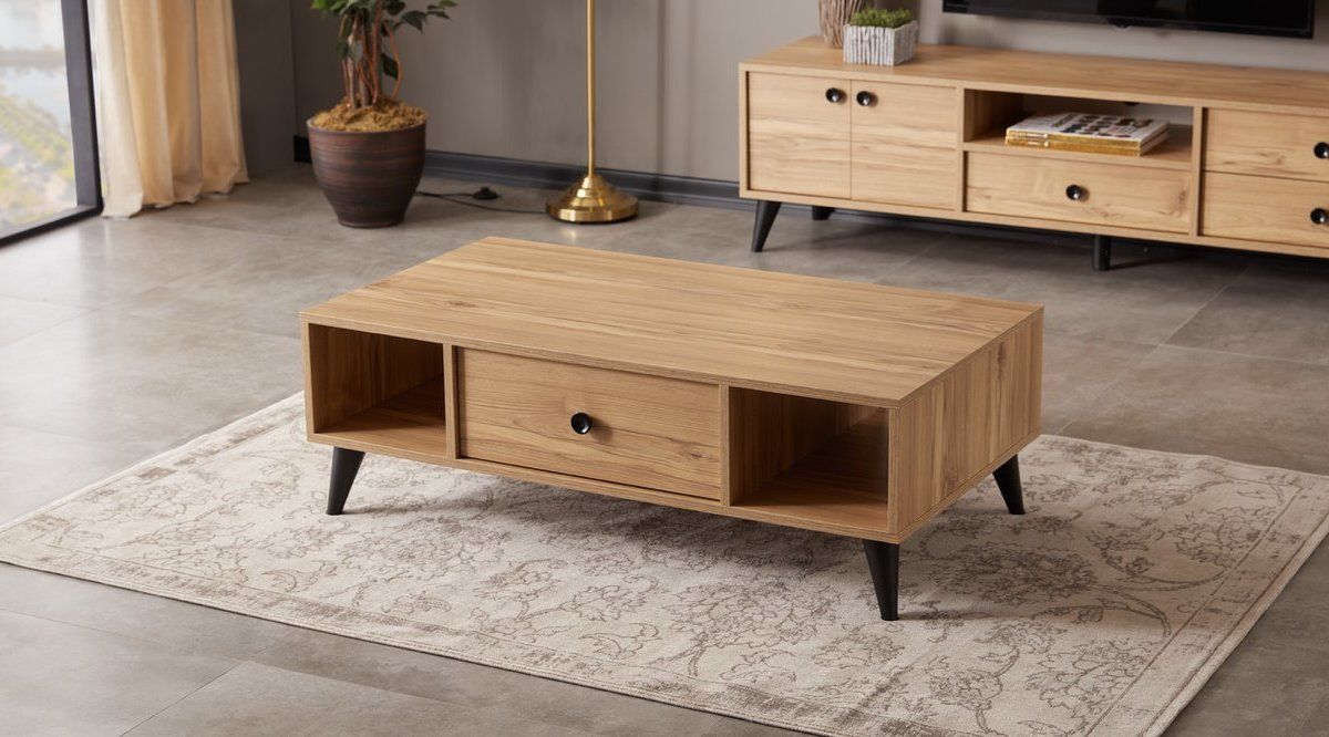 Eti Coffee Table, Walnut | Vivense London